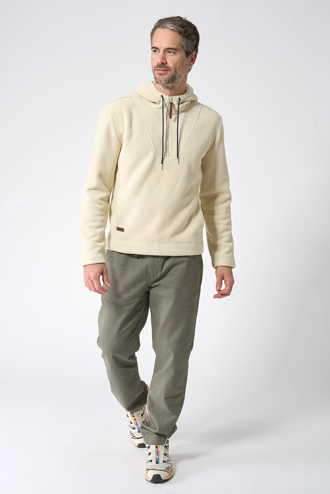 Jersey polar texturizado con capucha hombre | batela1991