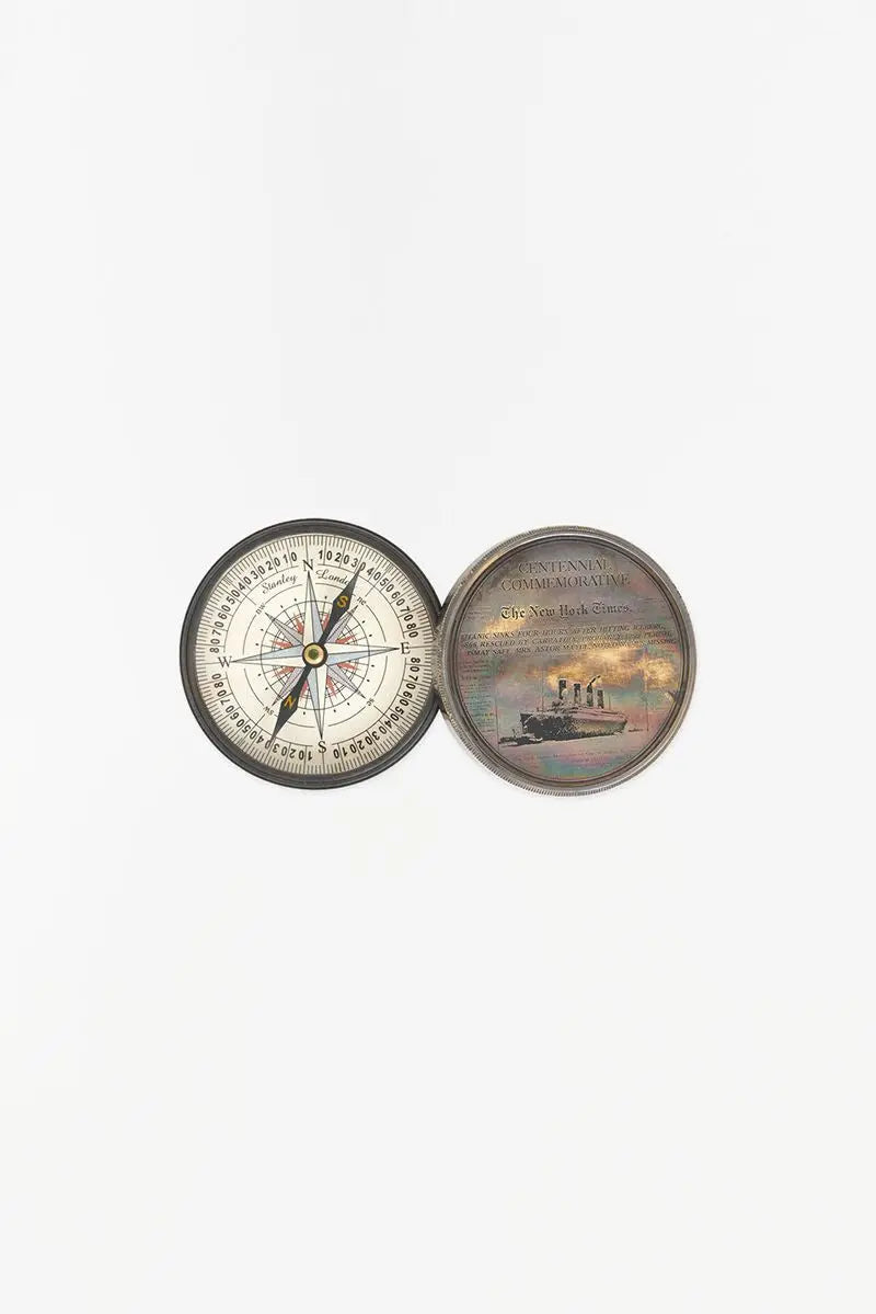 Titanic compass with metal cover and silkscreen. Deco – batela1991