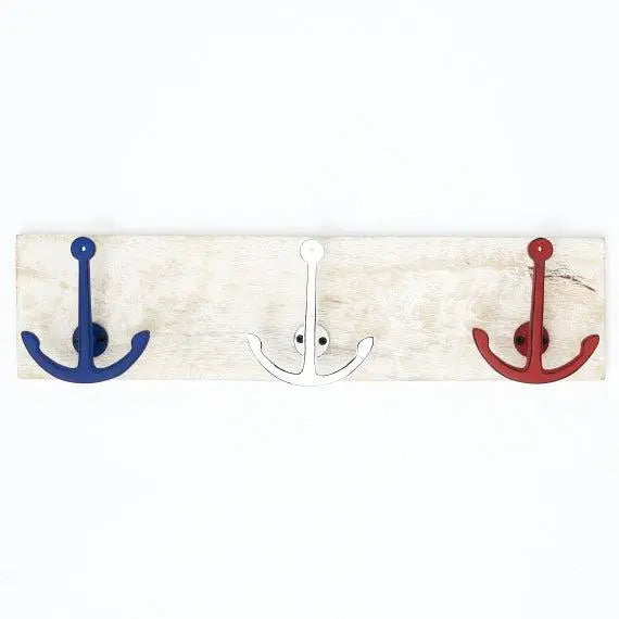 Wall Hooks Anchor Coat Rack Longshore Tides Mohr Solid Wood Wall Hook ...