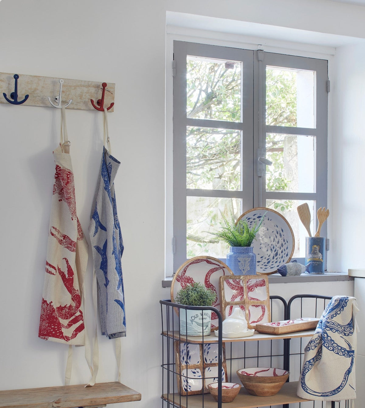 Triple anchor coat rack in three colors - D805 - Batela | batela1991