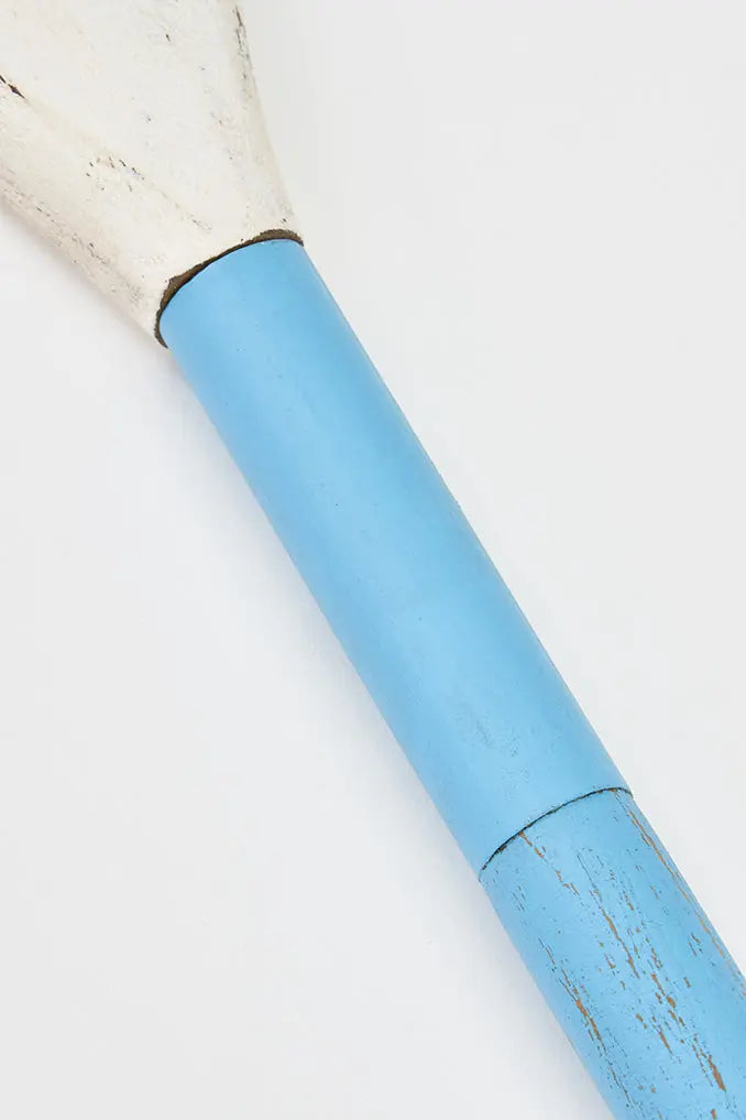 Remo de Madera con Ancla: Encanto Náutico en Turquesas y Blancos | Batela