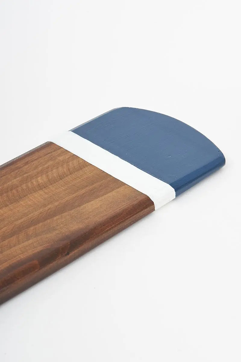 Nautical wooden oar decoration with straight design in 3 colors ...