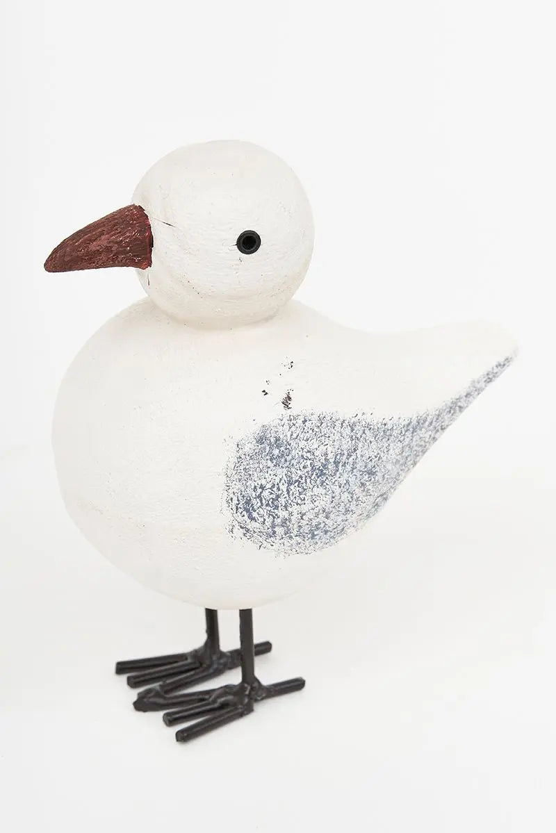 White and grey wooden puffin Nautical decoration | batela1991